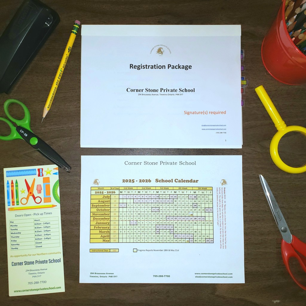 Registration - Corner Stone Private School